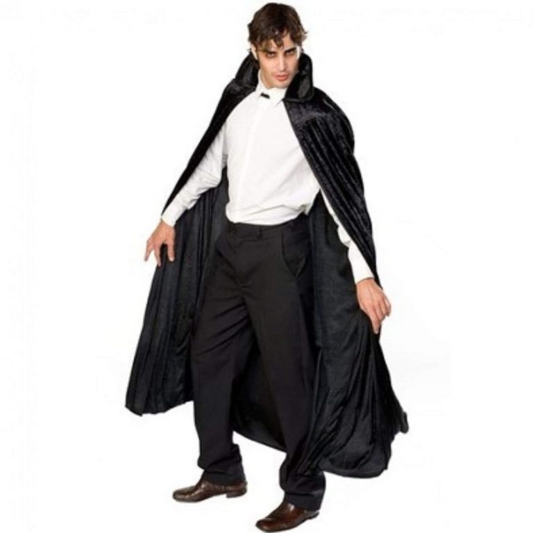 Vampire Black Velvet Cape - Horror Shop FX